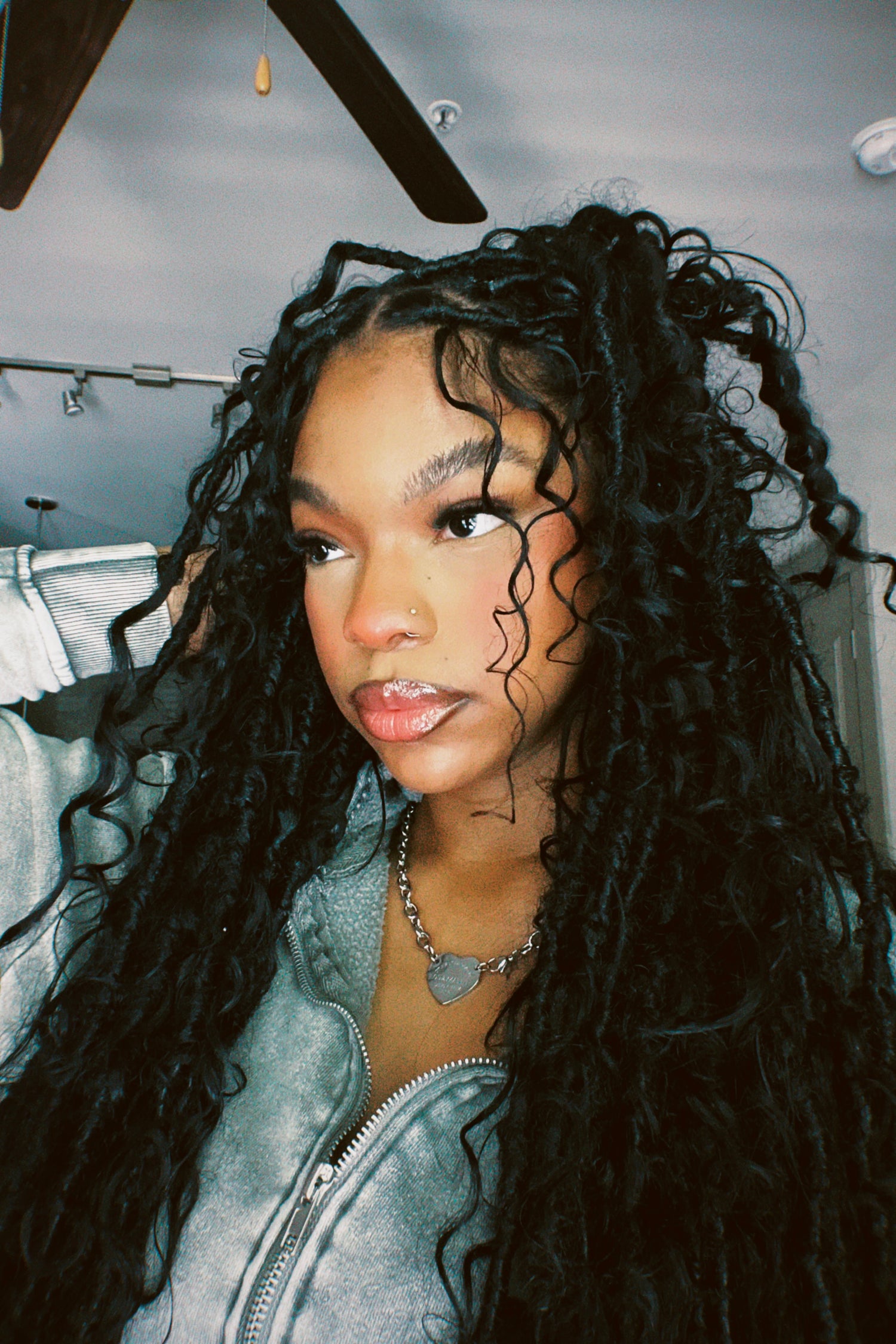Hand made human hair bohemian Locs solidified beaute